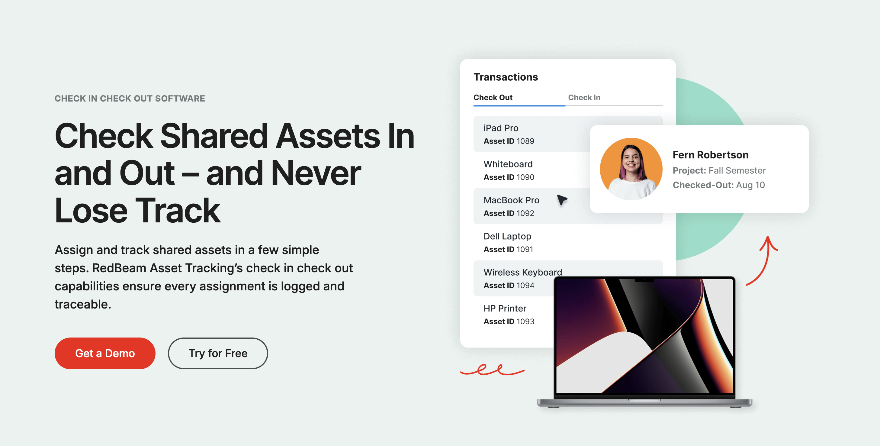 Equipment Check In Check Out Software | RedBeam